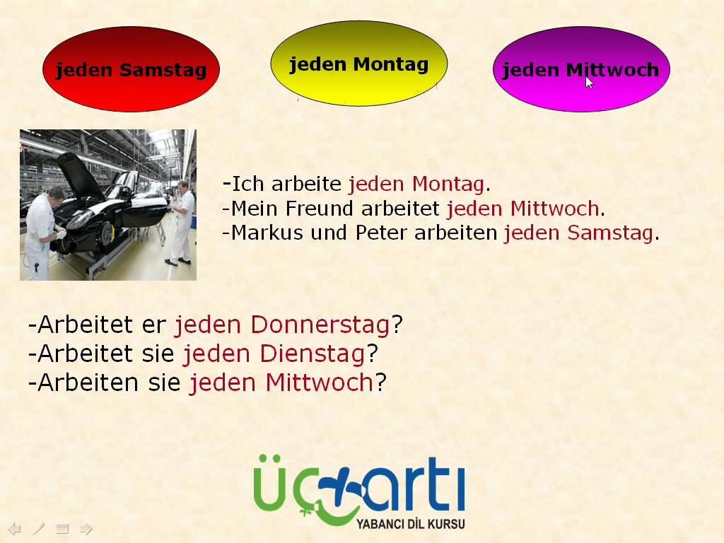 Almanca Günler, Almanca Aylar ve Almanca Mevsimler | Almanca Öğrenme ...